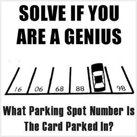 Solve This Genius – What parking spot number is the car parked ...